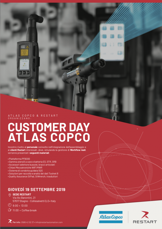 Customer Day Atlas Copco » Restart - Automation & Robotics